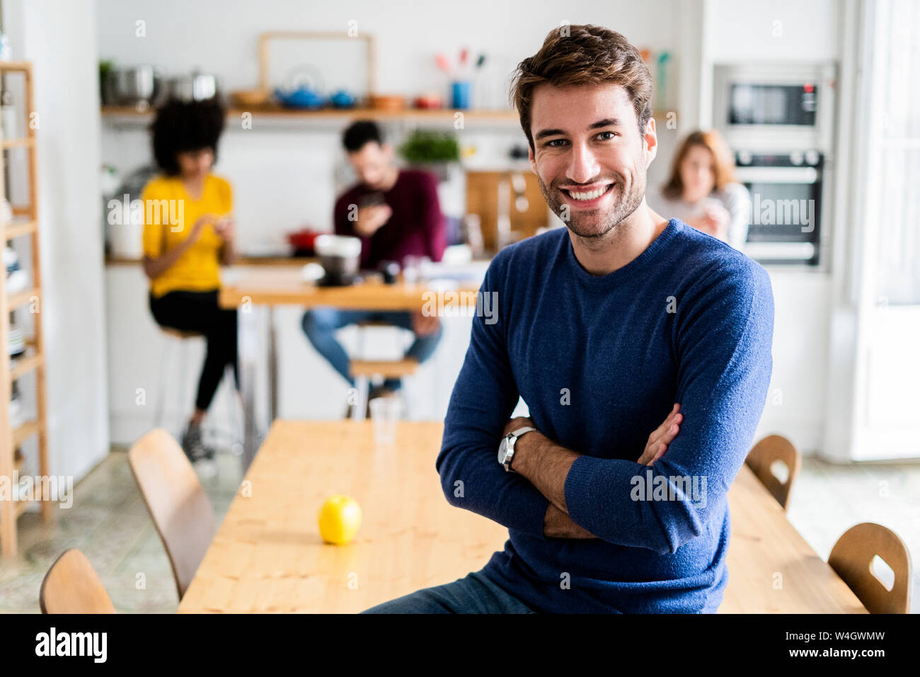 Man dining table hi-res stock photography and images - Alamy