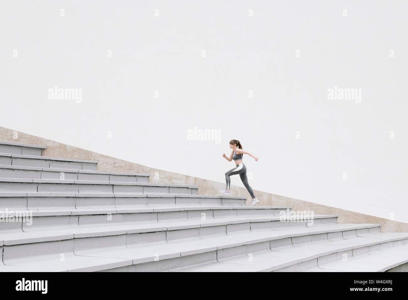 Running up concrete steps hi-res stock photography and images - Alamy