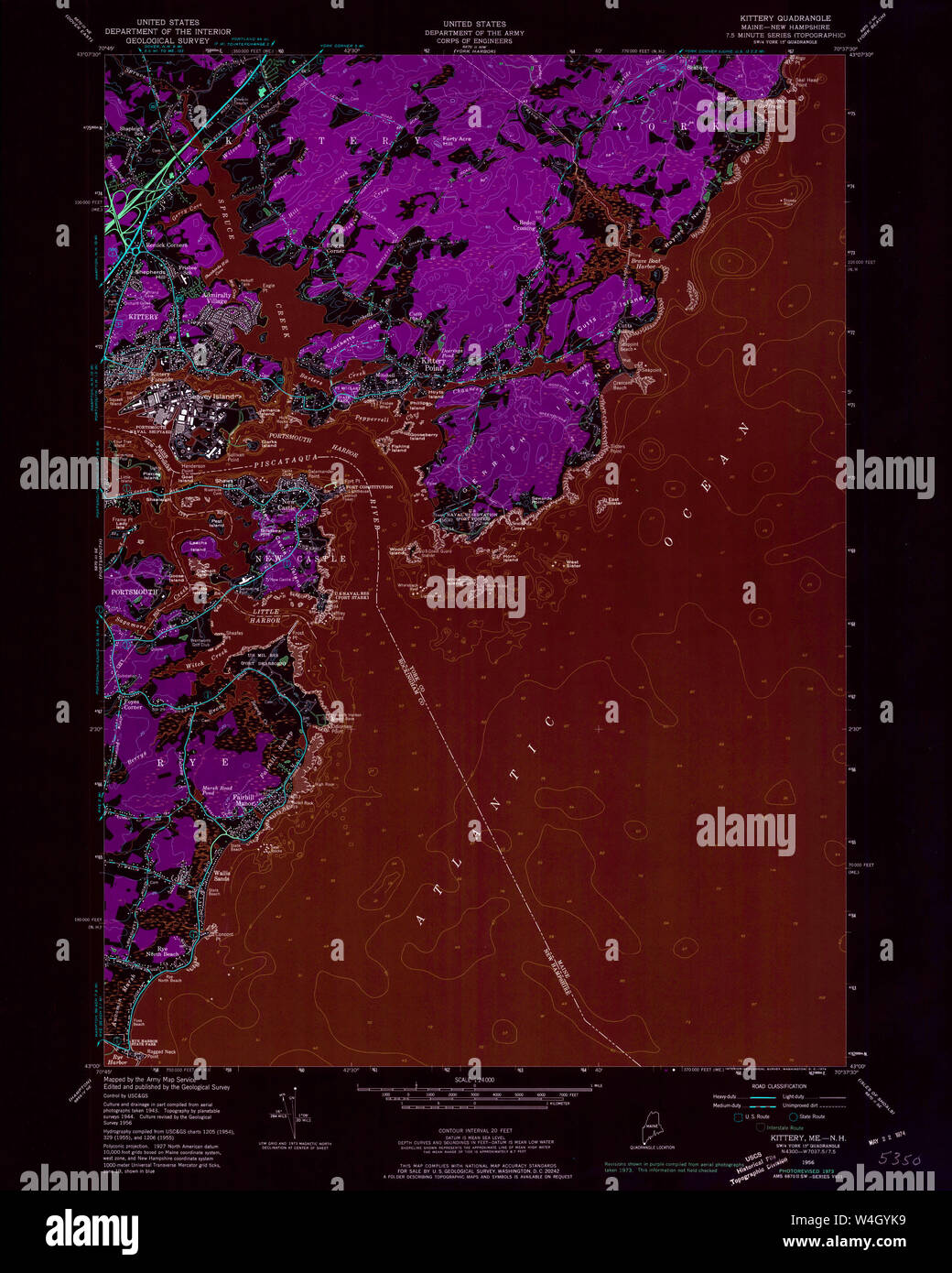 Map of kittery maine hi-res stock photography and images - Alamy