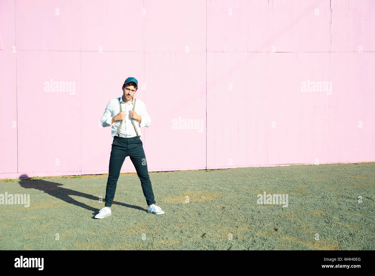 Holding Onto His Suspenders High Resolution Stock Photography and ...
