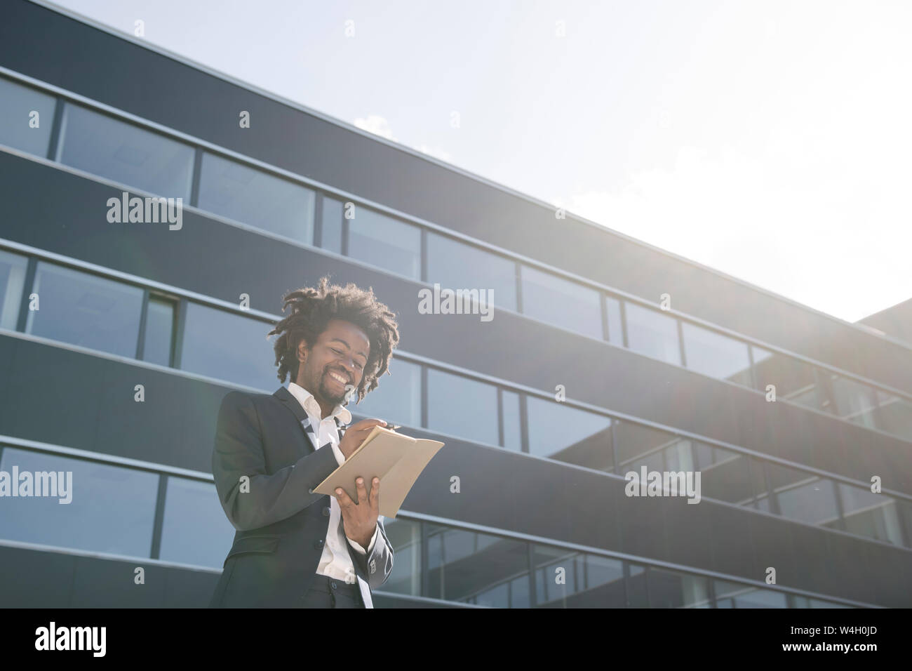 Taking notes outside hi-res stock photography and images - Alamy