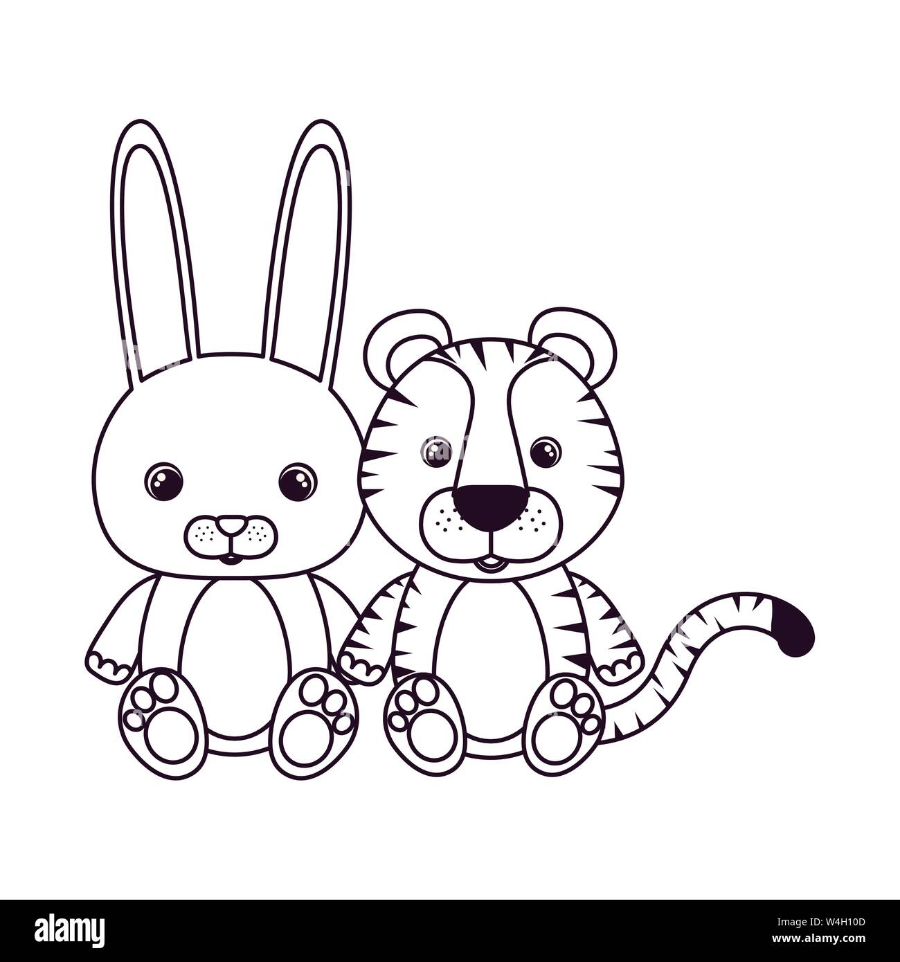 Baby Animal Silhouette Clip Art