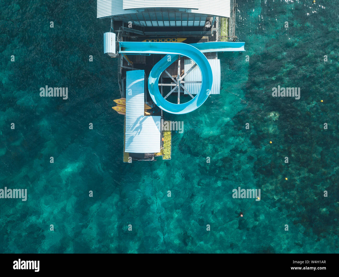 Aerial view of bathing ship, Nusa Penida island, Bali, Indonesia Stock ...
