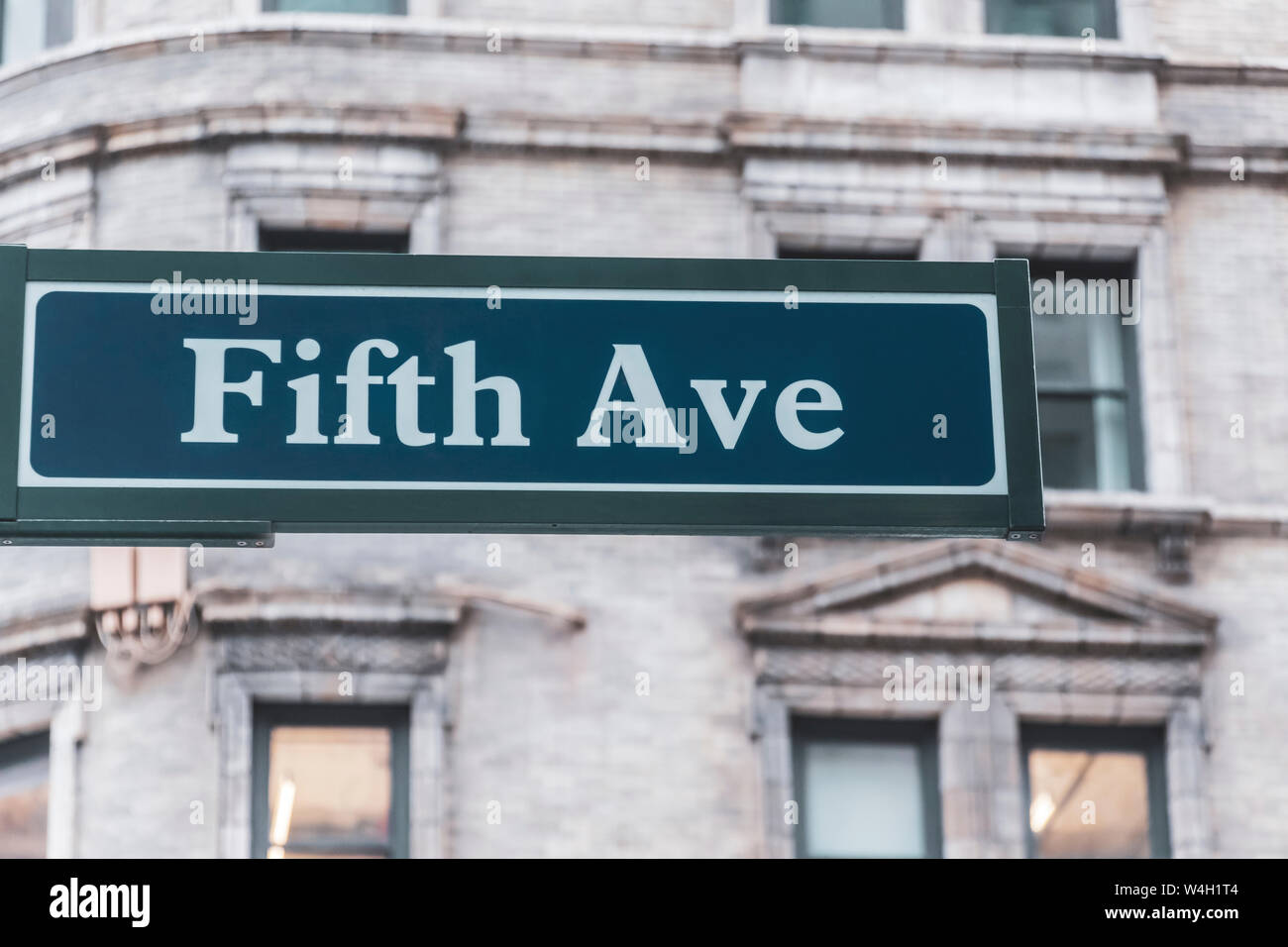 Fifth Ave sign, Manhattan, New York City, USA Stock Photo - Alamy