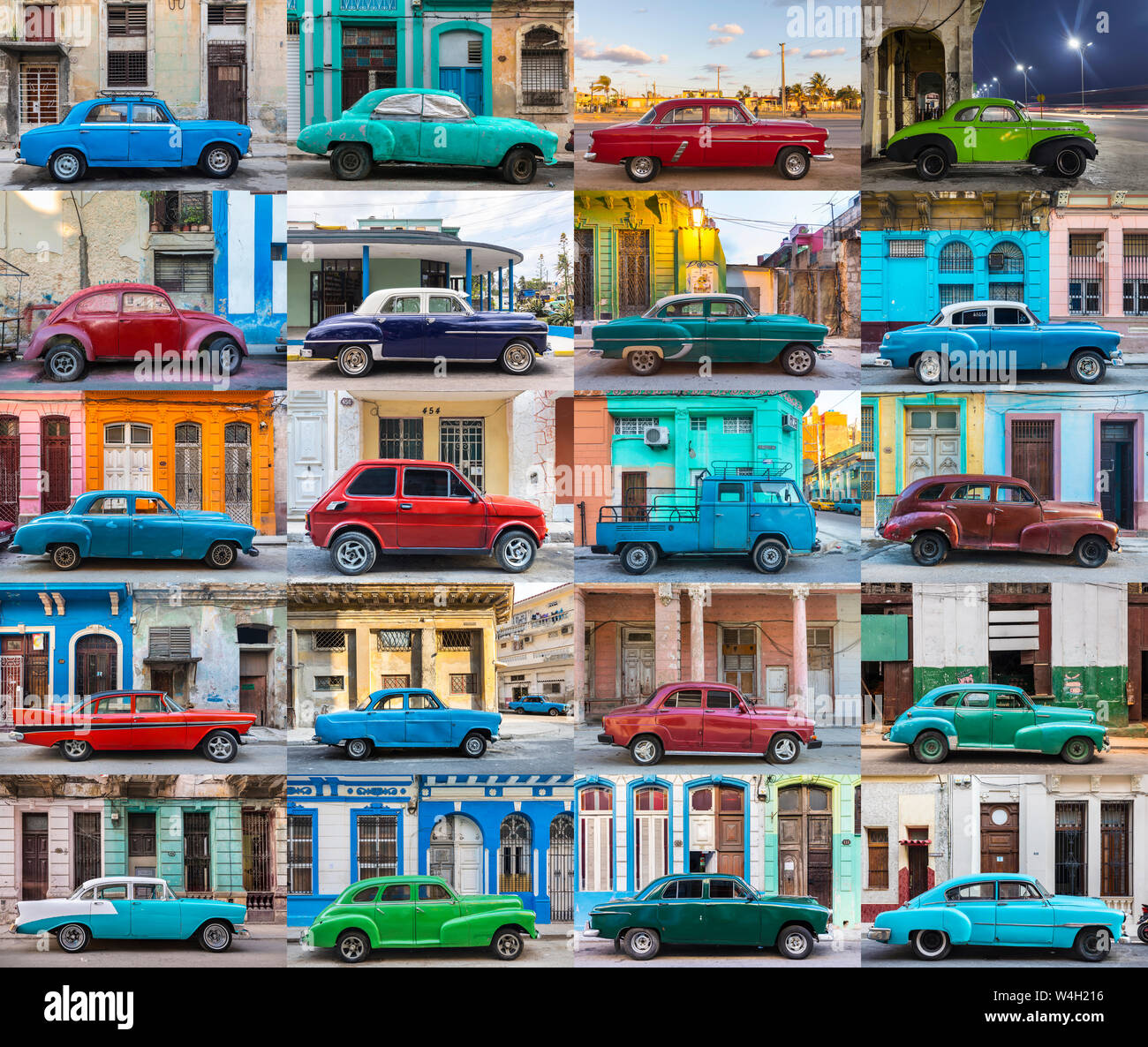 Vintage cars, Havana, Cuba Stock Photo - Alamy