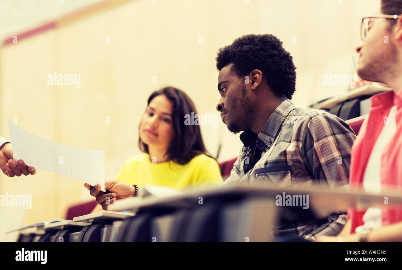 Multiethnic students taking test hi-res stock photography and images ...