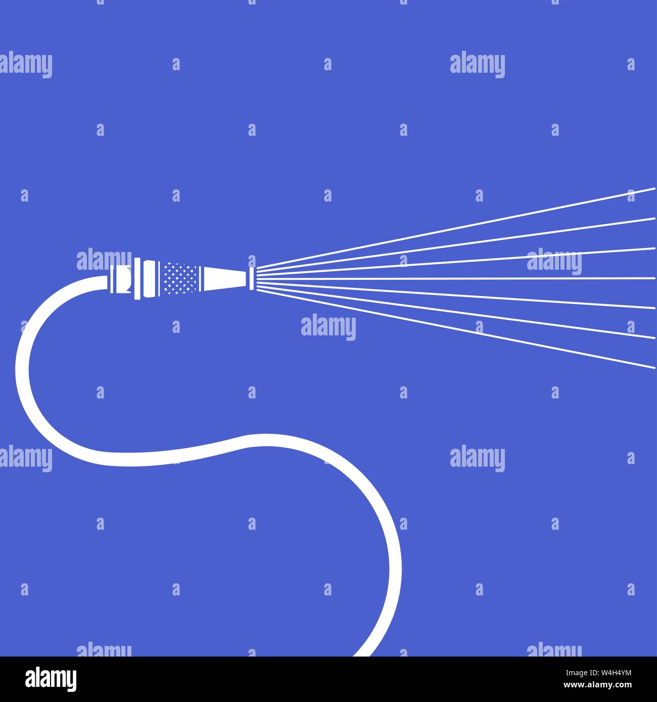 Water spray hose isolated Stock Vector Images - Alamy