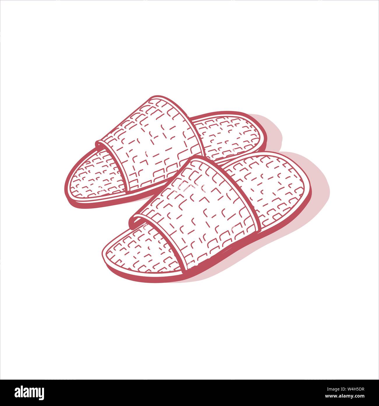 Hotel slipper Stock Vector Images - Alamy