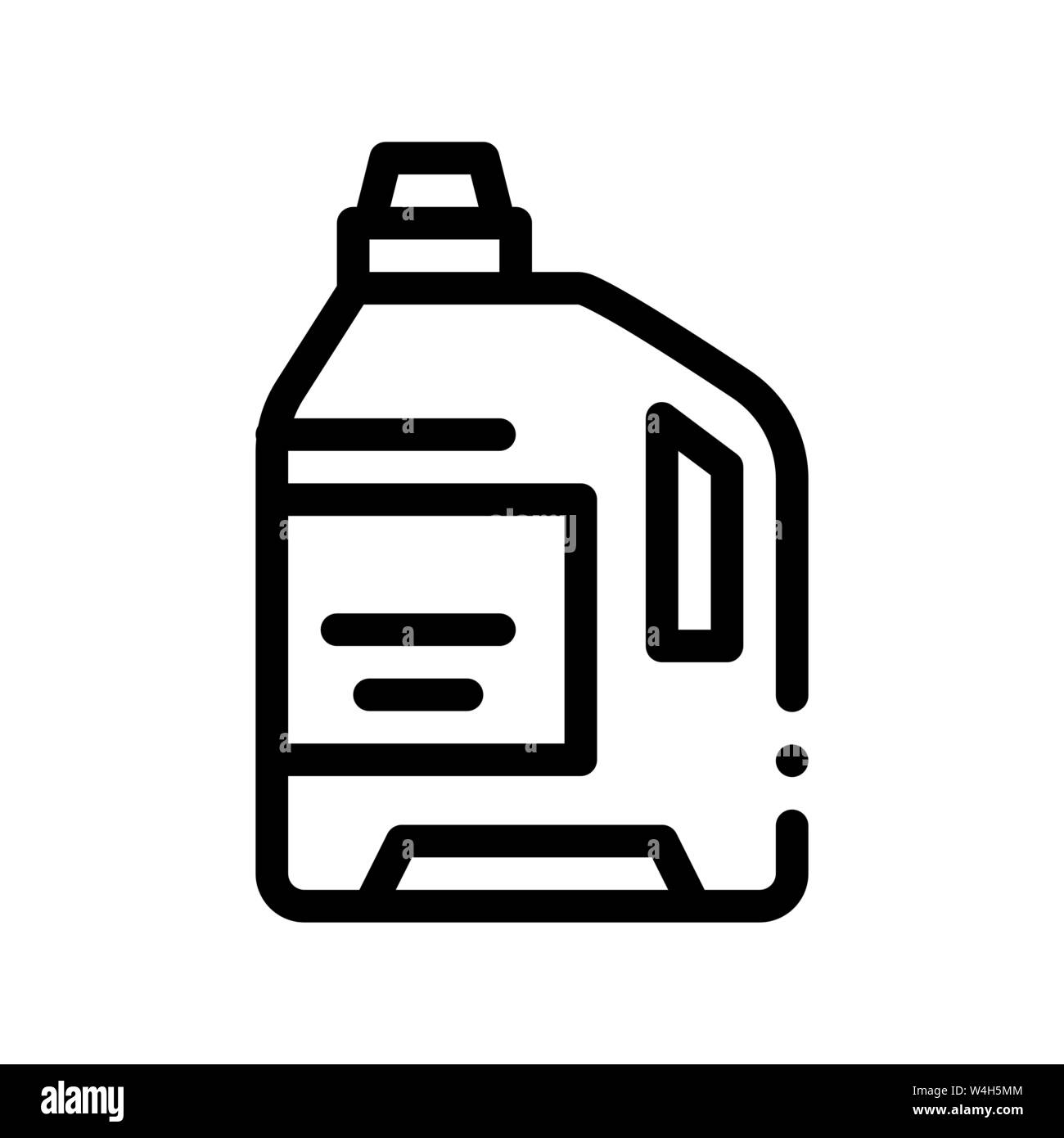 Laundry Service Washing Liquid Bottle Vector Icon Stock Vector Image ...