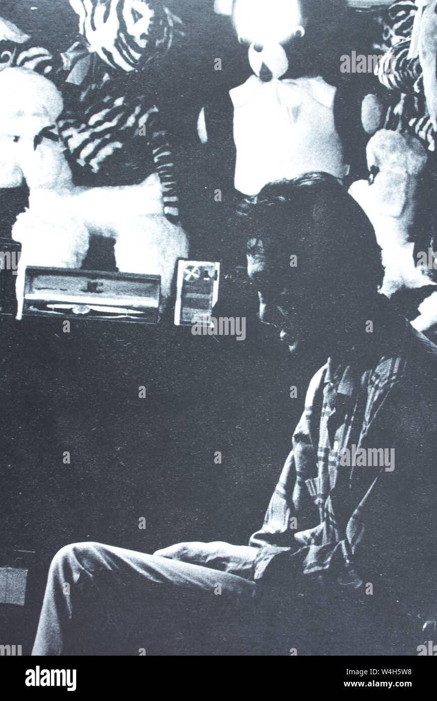 Fine black and white art photography from the 1970s of a carnie working ...