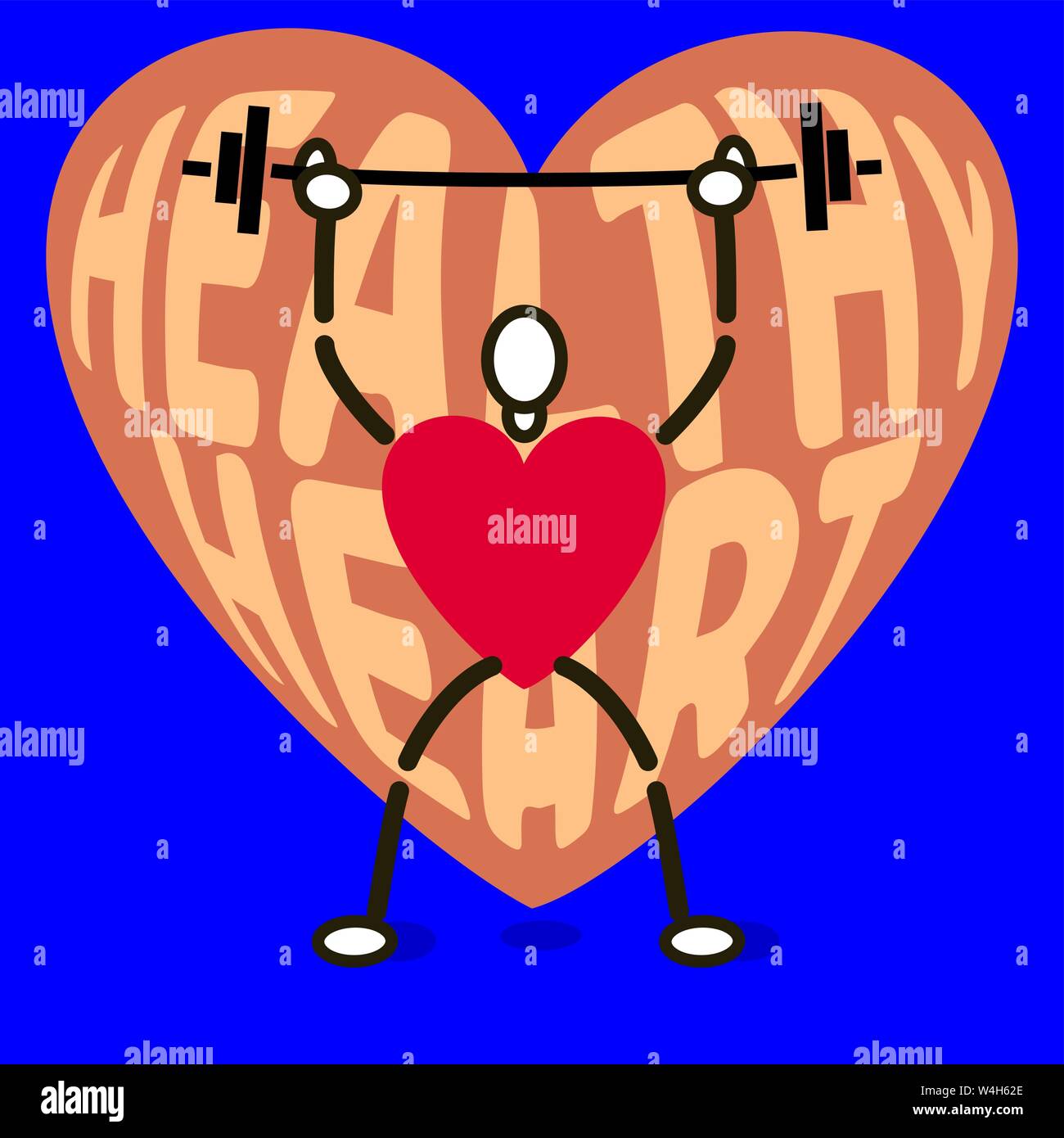 Heart healthy life wellness Stock Vector Images - Alamy