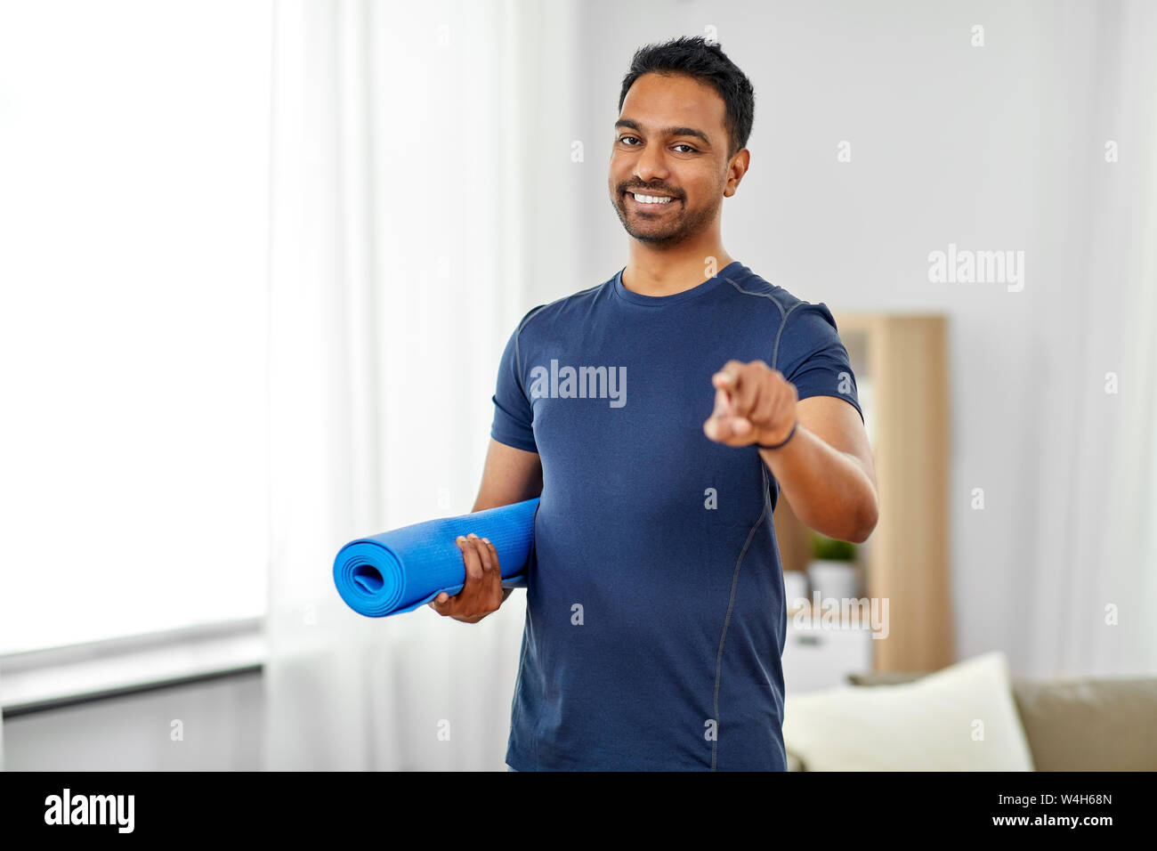 Indian exercise at home hi-res stock photography and images - Alamy