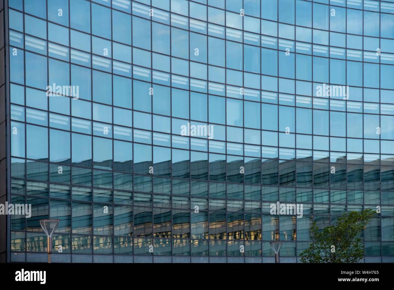 Detail of a modern glass building Stock Photo - Alamy
