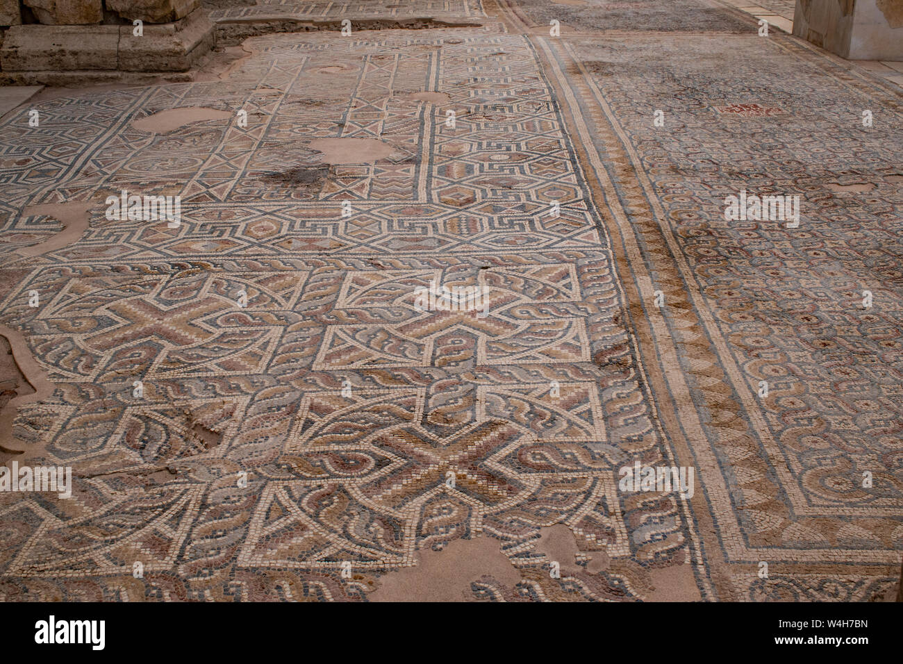 Turkey: mosaics on the floor of the Church of Laodicea, city on the ...