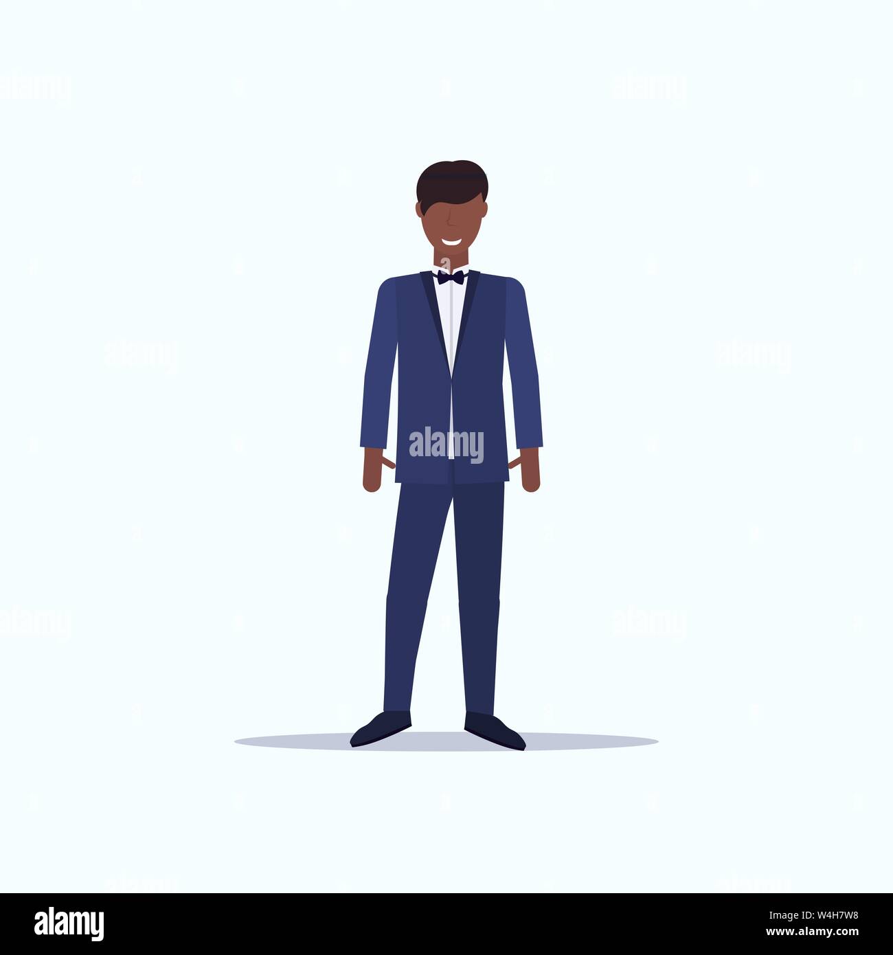 Male model suit full length Stock Vector Images - Alamy