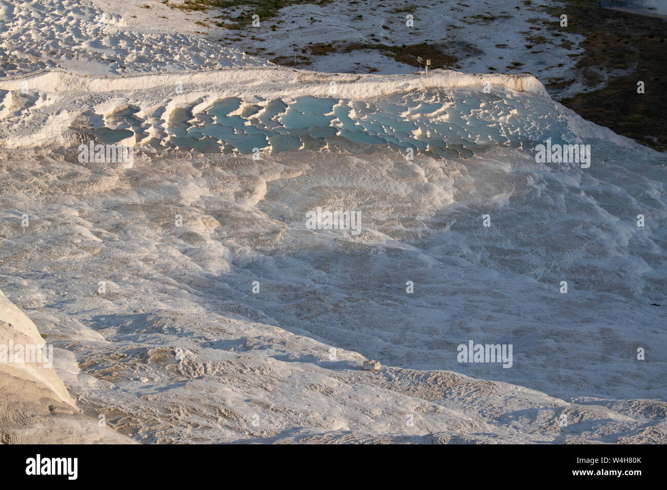 Turkey: details of the calcium pools on travertine terraces at ...