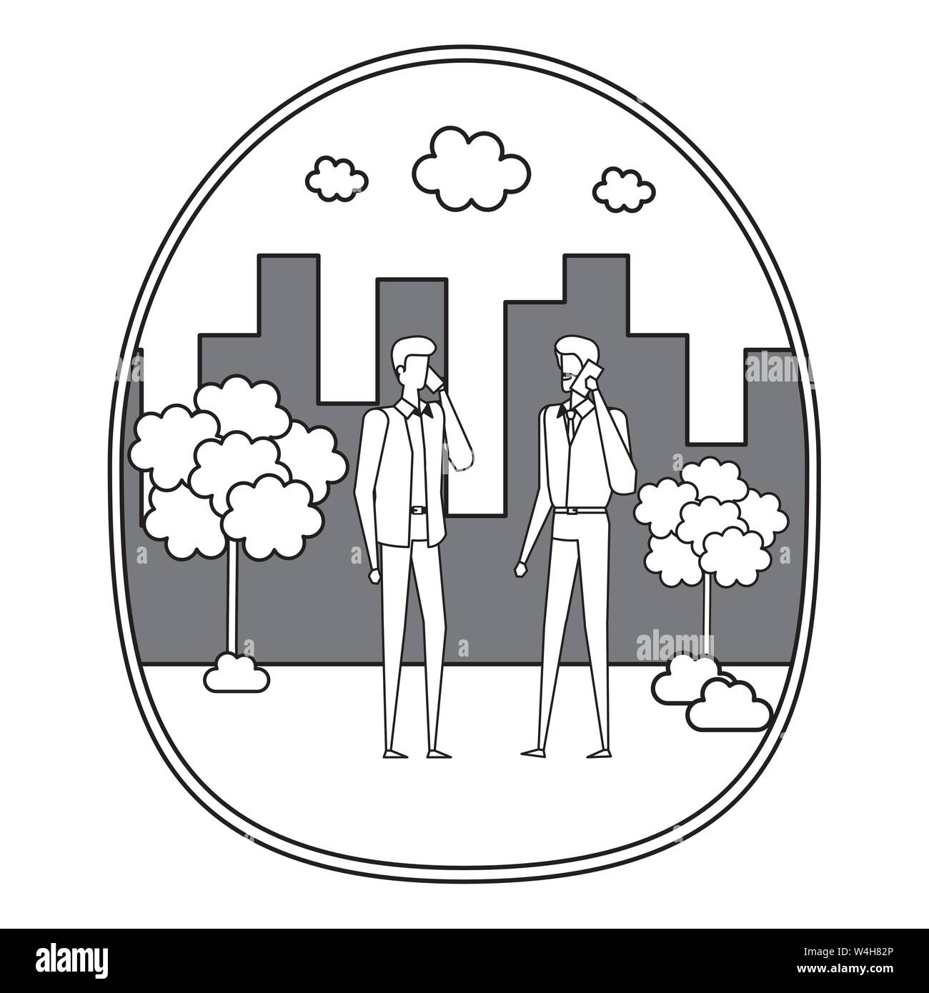 Group of elegant buildings Black and White Stock Photos & Images - Alamy