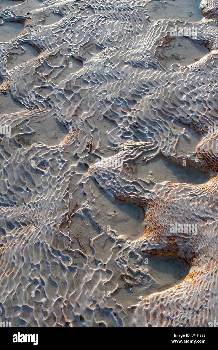 Turkey: details of the travertine terraces at Pamukkale (Cotton Castle ...