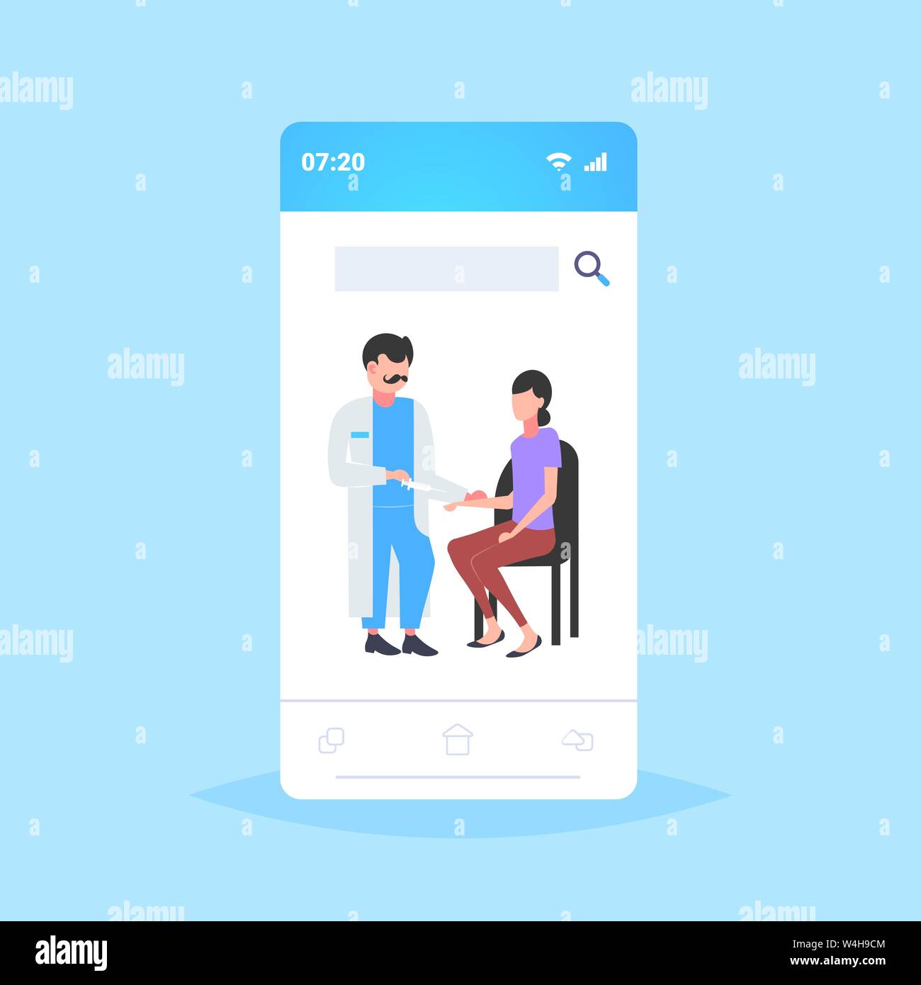 African nurse injection Stock Vector Images - Alamy