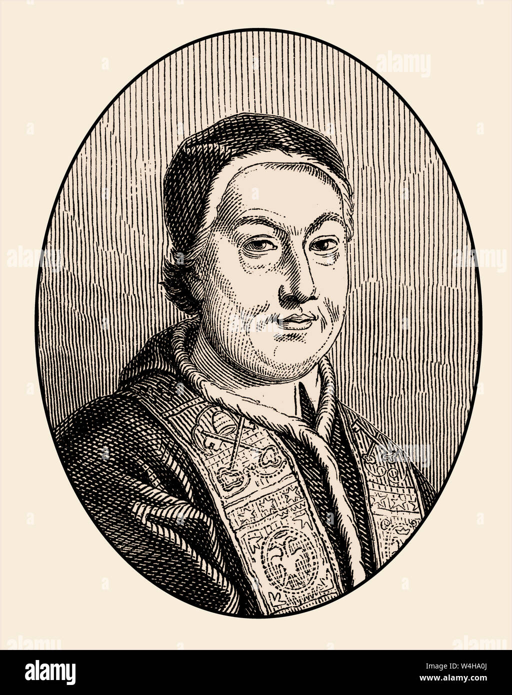 Pope Pius VI, 25 December 1717 – 29 August 1799, reigned as Pope from ...