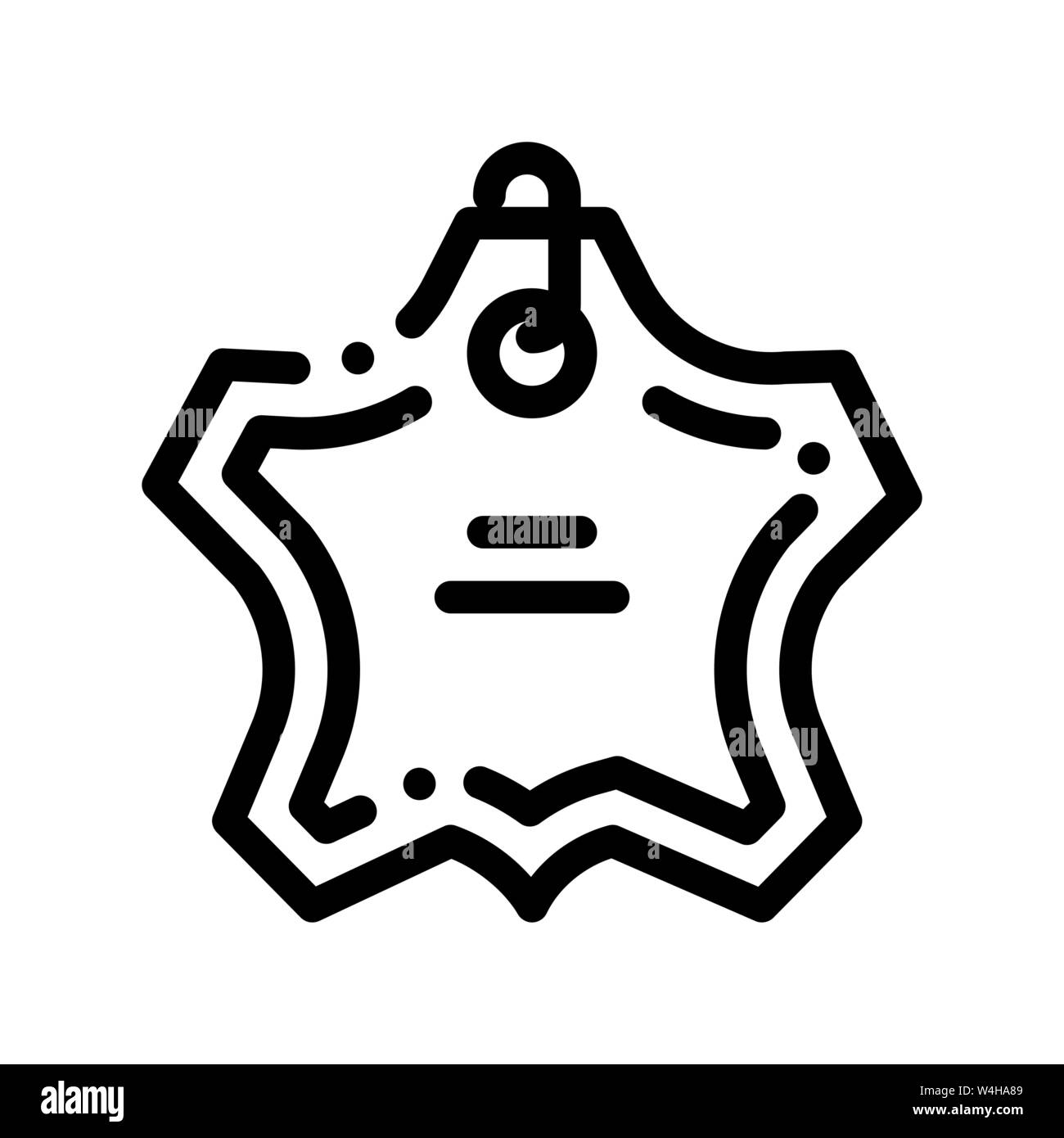 Laundry Service Wear Label Vector Thin Line Icon Stock Vector Image ...