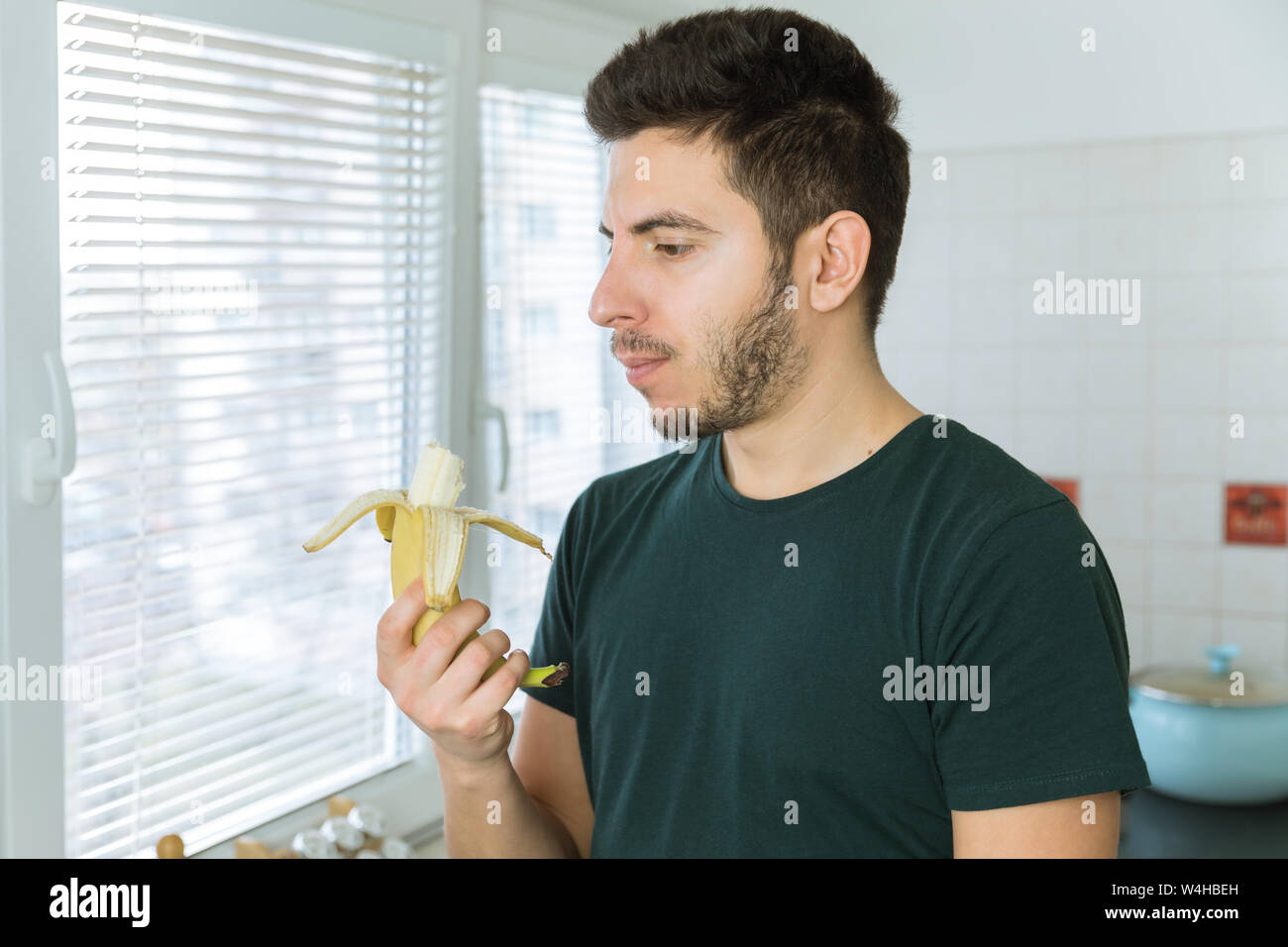 Biting banana peel hi-res stock photography and images - Alamy
