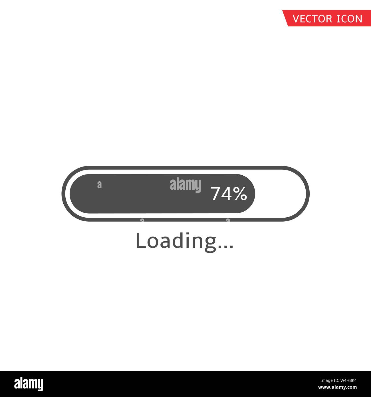 Simple black progress loader bar hi-res stock photography and images ...