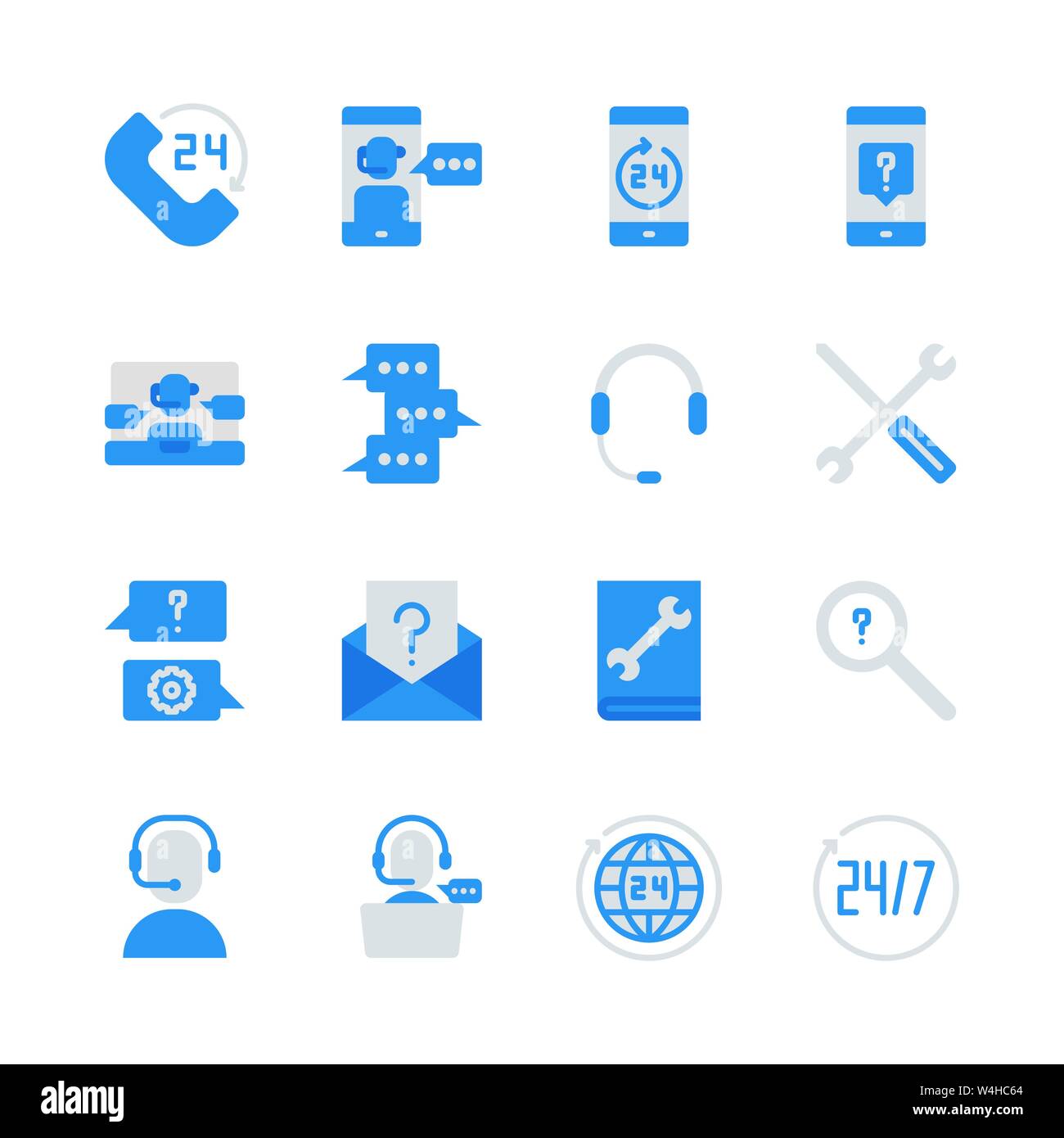 Global help icon flat Cut Out Stock Images & Pictures - Alamy