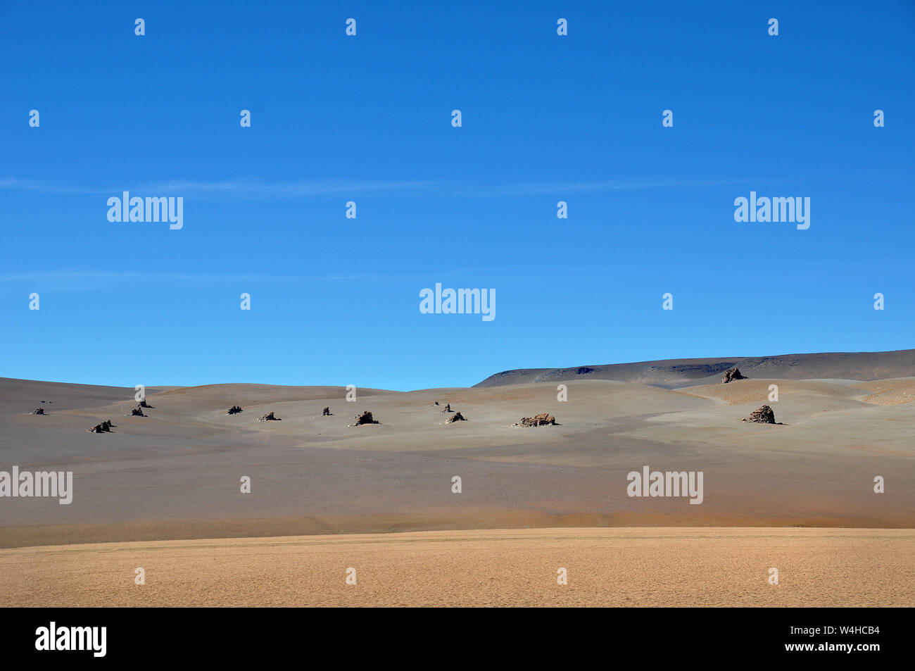 bolivian lagunas in the andes mountains region over 4000 meters above ...