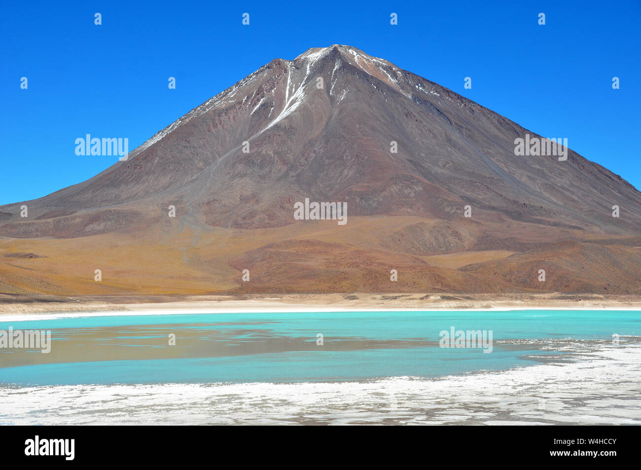 bolivian lagunas in the andes mountains region over 4000 meters above ...