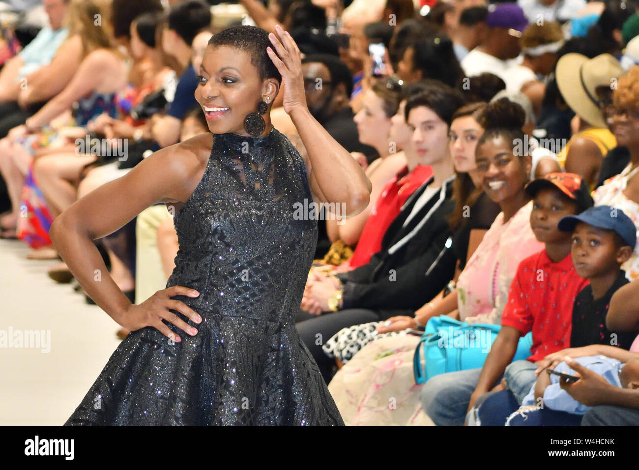 A Female Model walks the Runway at Fashion on the Hudson show at ...