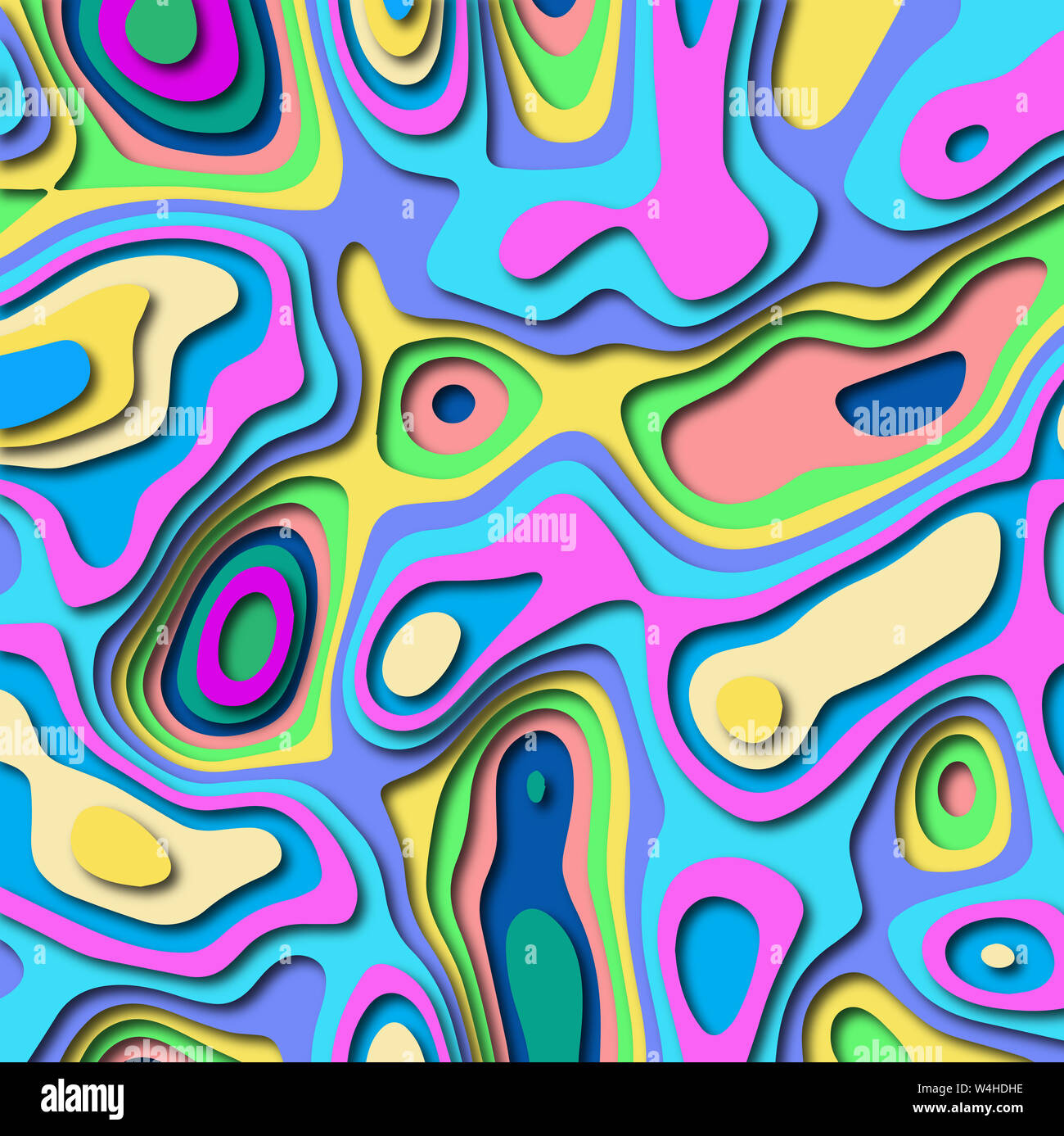 Abstract paper cut Out background. Modern illustration for concept ...