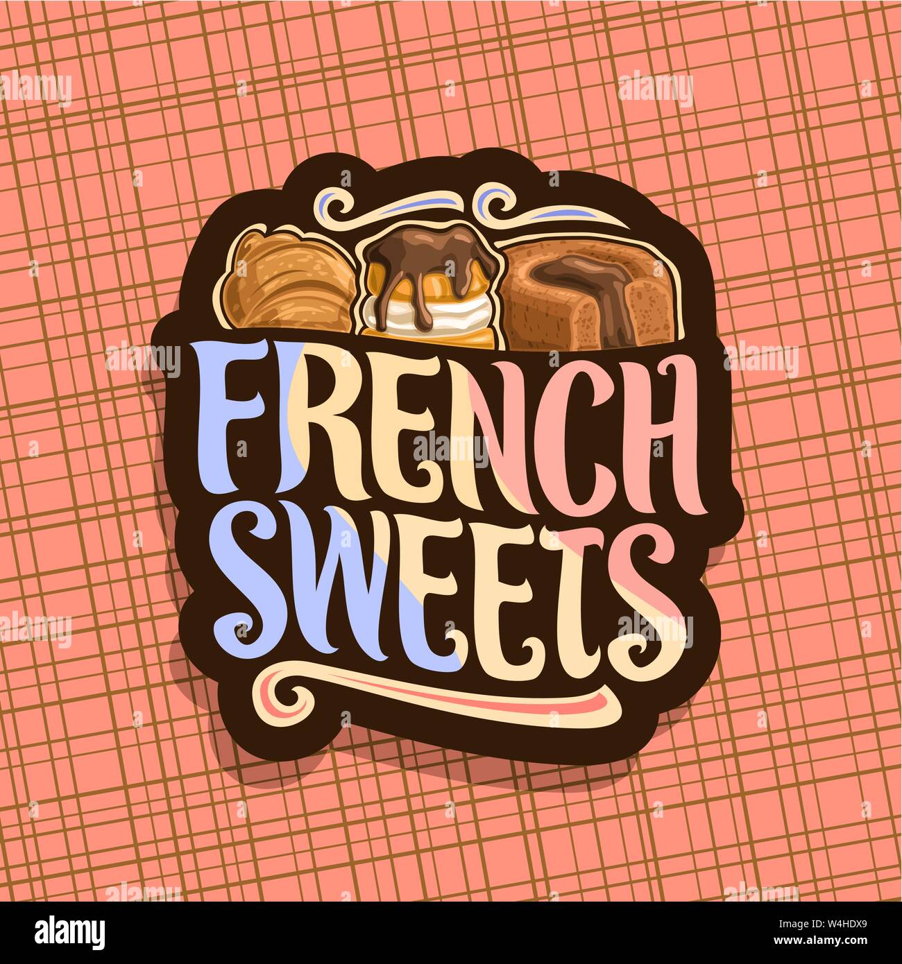 Variety sweets Stock Vector Images - Alamy