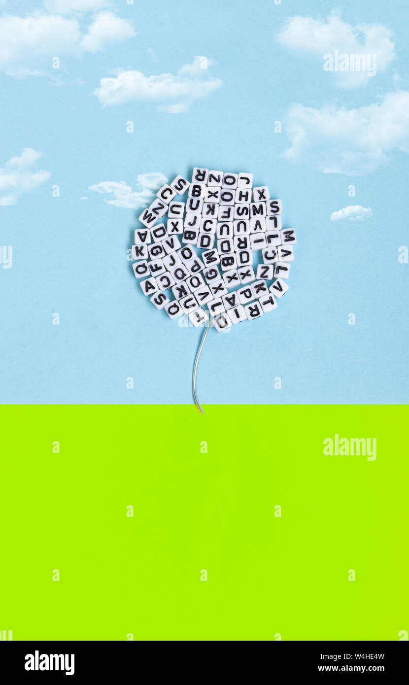 Tree of letters. Concept of nature and literature with space for text ...