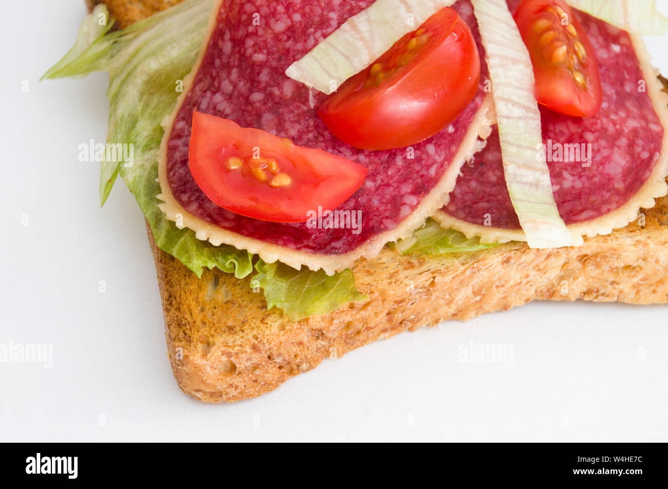 Sandwich ham salami tomatoes hi-res stock photography and images - Alamy