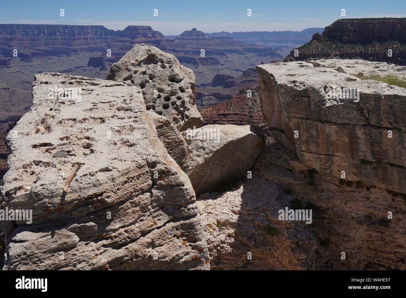 Different views of the Grand Canyon in Arizona as seen from the south ...