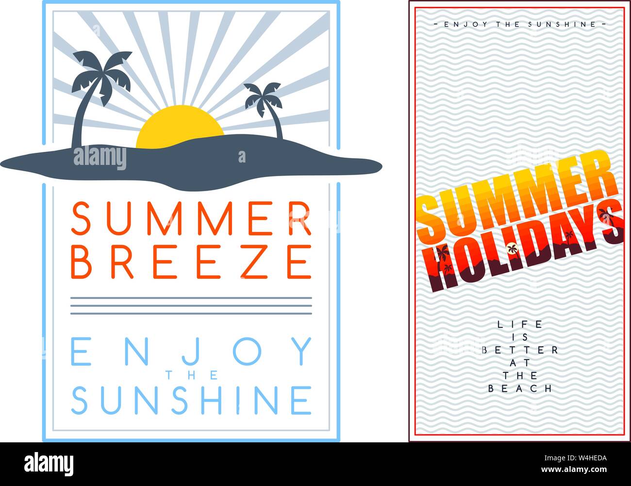 tropical island summer vacation beach holiday vector art Stock Vector ...