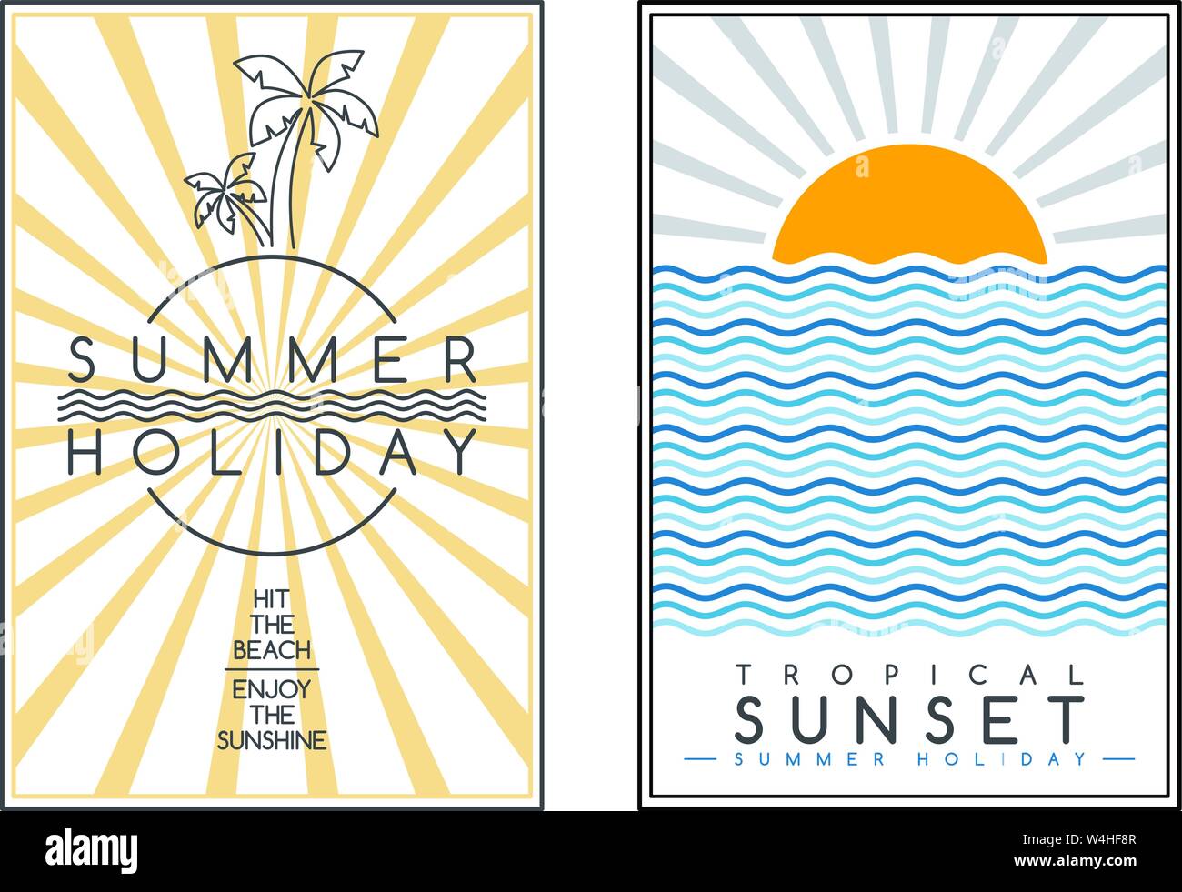 tropical island summer vacation beach holiday vector art Stock Vector ...