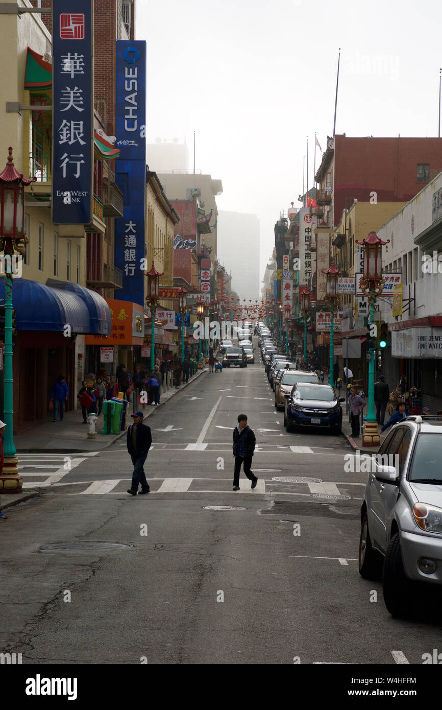 Commercial street san francisco chinatown hi-res stock photography and ...