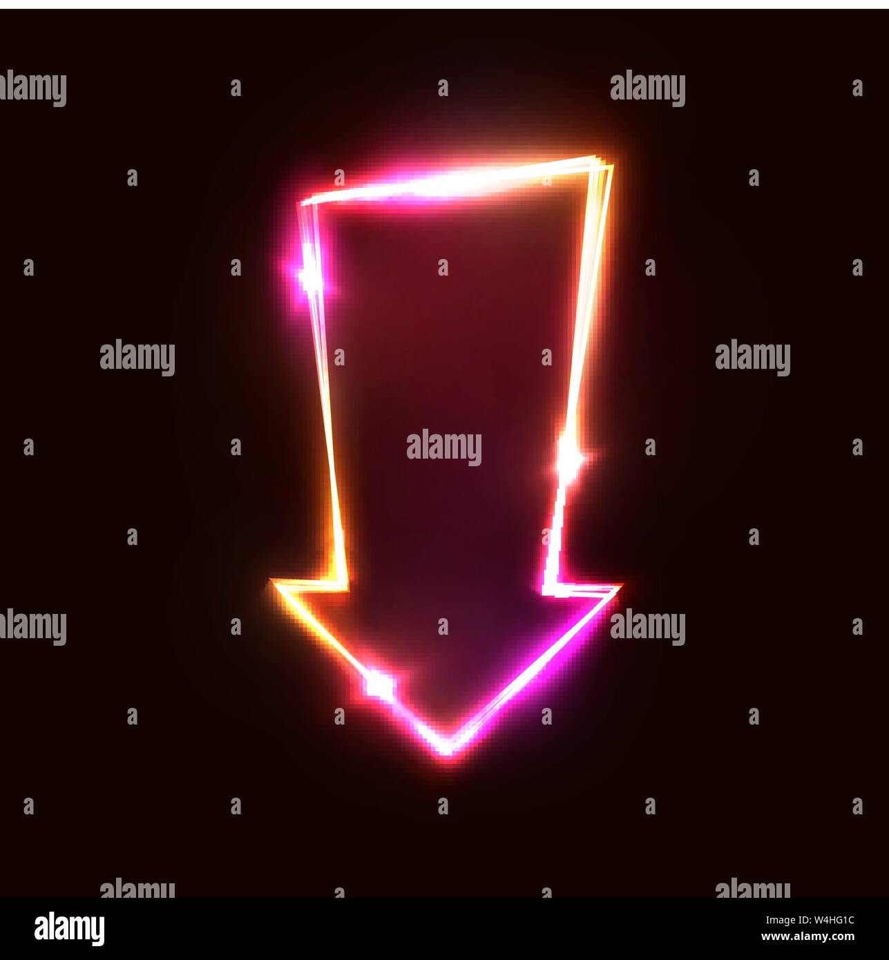 Glowing arrow hi-res stock photography and images - Alamy
