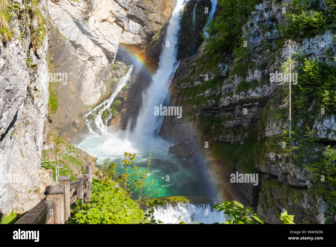 Savica falls waterfall bohinj slovenia hi-res stock photography and ...