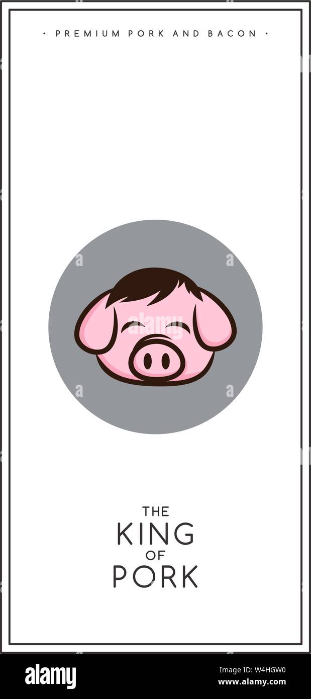 premium grilled pork restaurant flyer poster theme vector art Stock ...