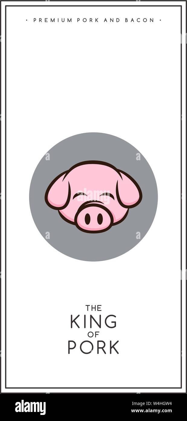 premium grilled pork restaurant flyer poster theme vector art Stock ...