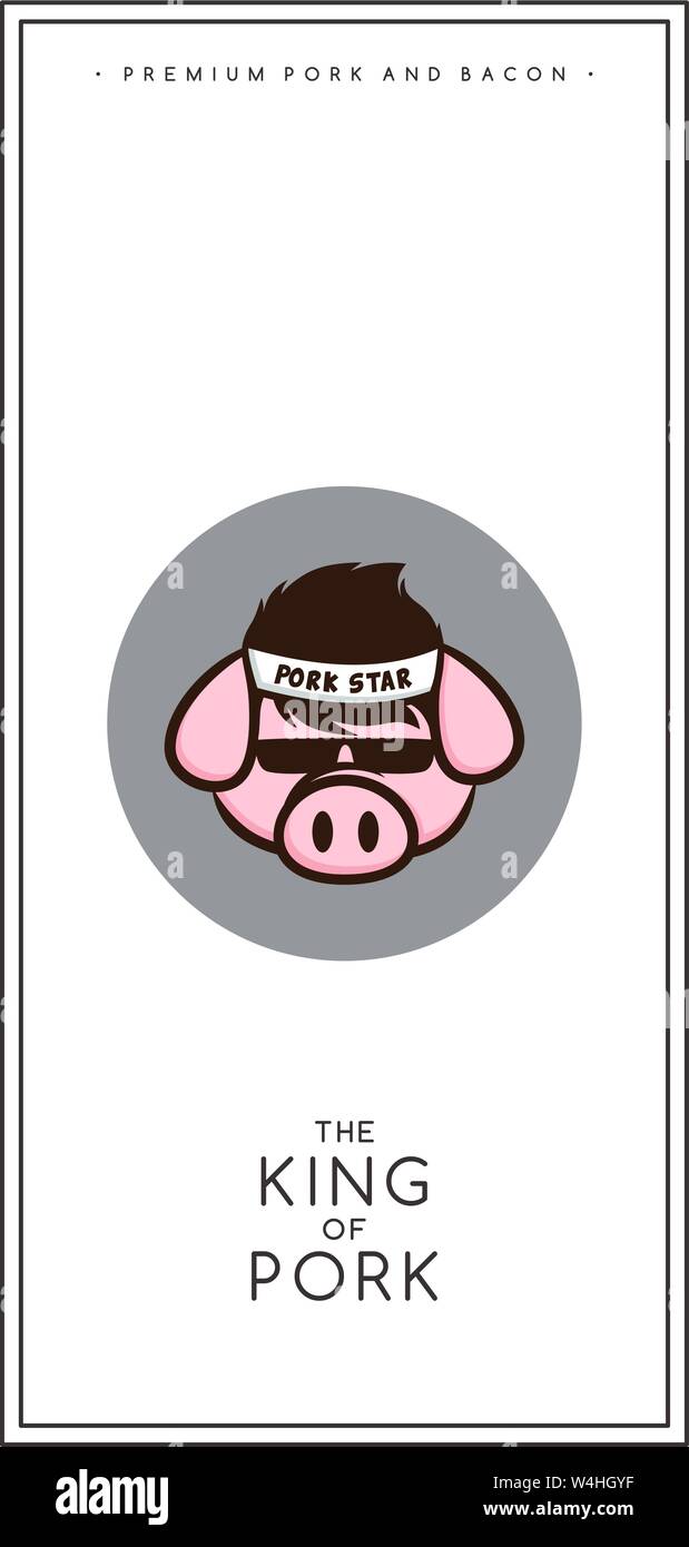 premium grilled pork restaurant flyer poster theme vector art Stock ...