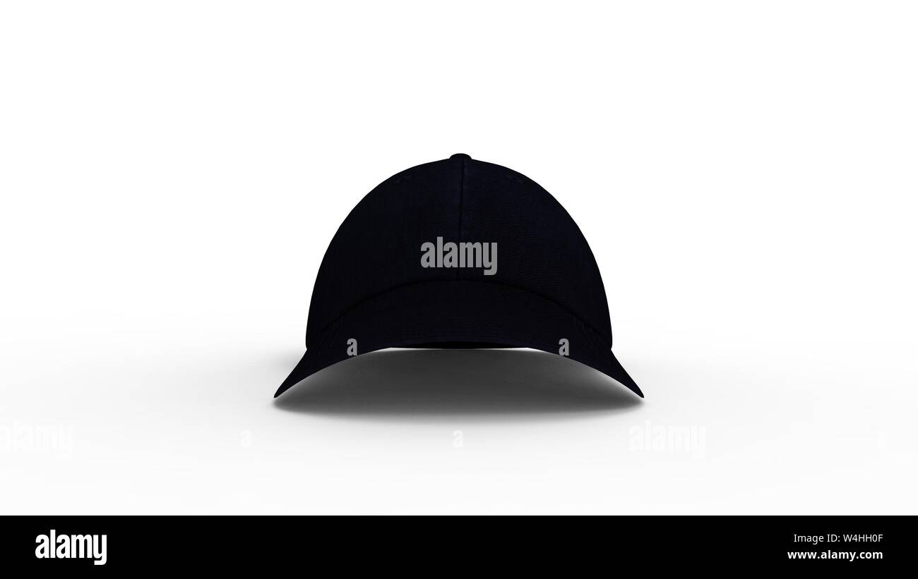3d rendering of a baseball cap hat isolated in white studio background ...