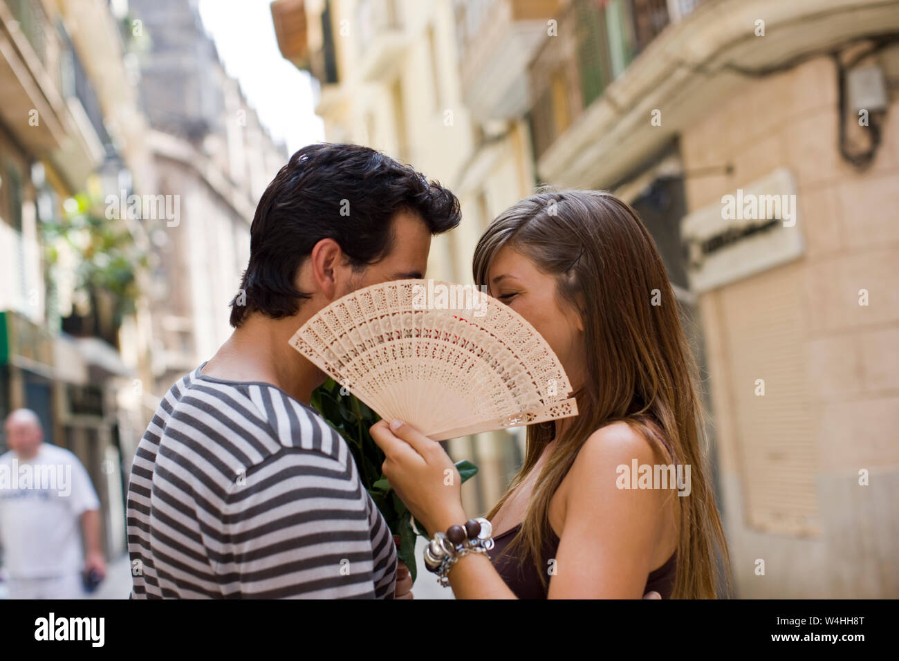 Face behind fan hi-res stock photography and images - Alamy