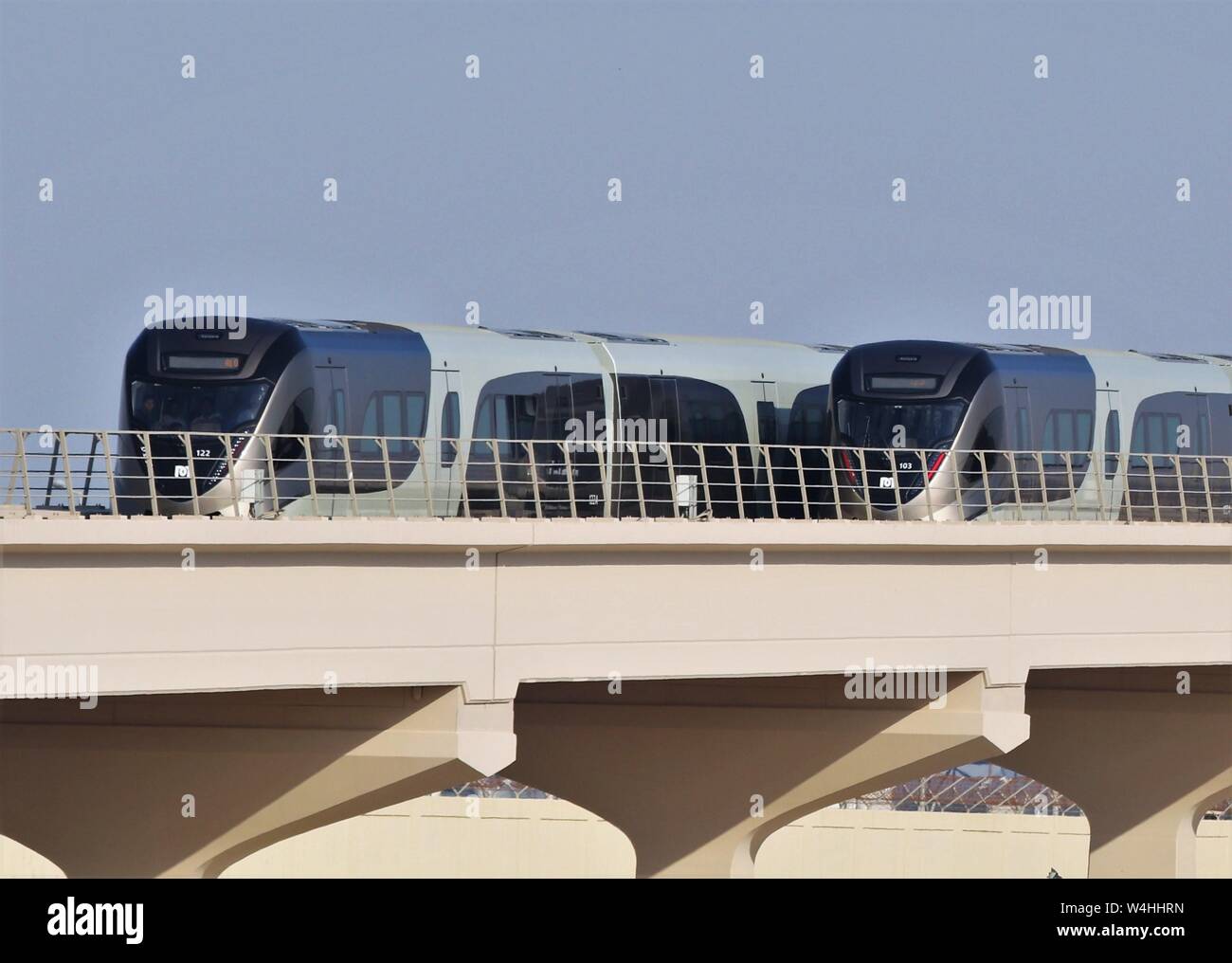 Doha metro under Qatar Rail Project, is one of the fastest driverless ...