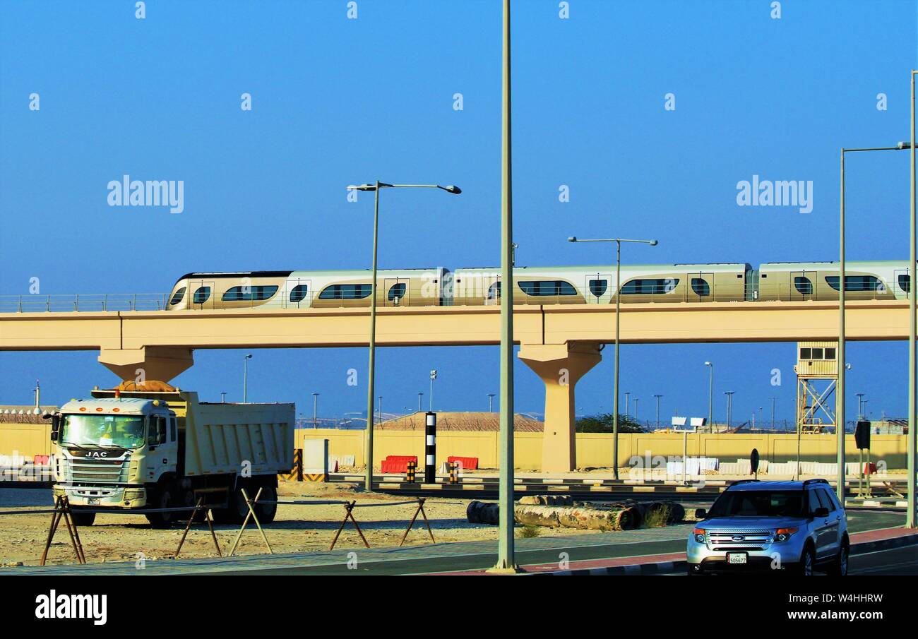 Doha metro under Qatar Rail Project, is one of the fastest driverless ...