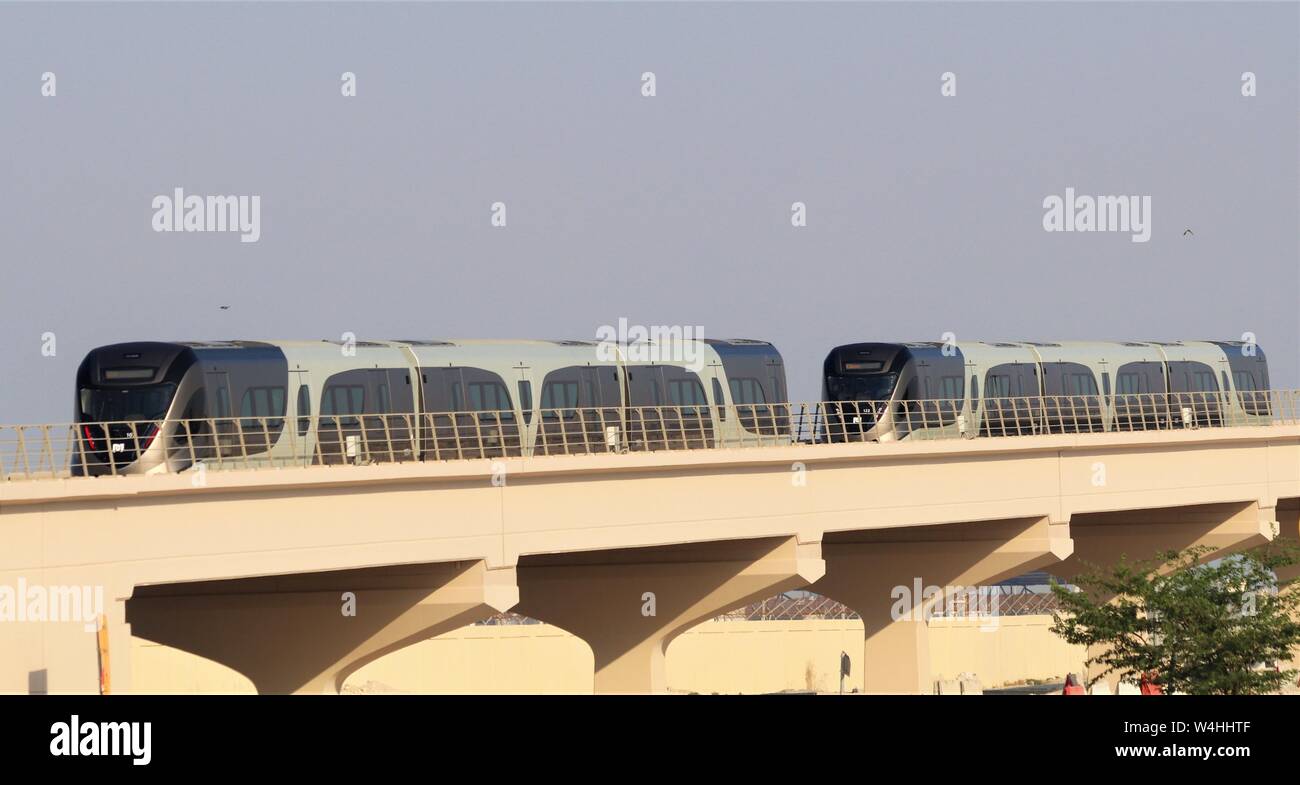 Doha metro under Qatar Rail Project, is one of the fastest driverless ...