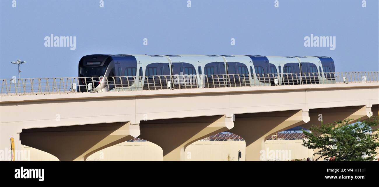 Doha metro under Qatar Rail Project, is one of the fastest driverless ...